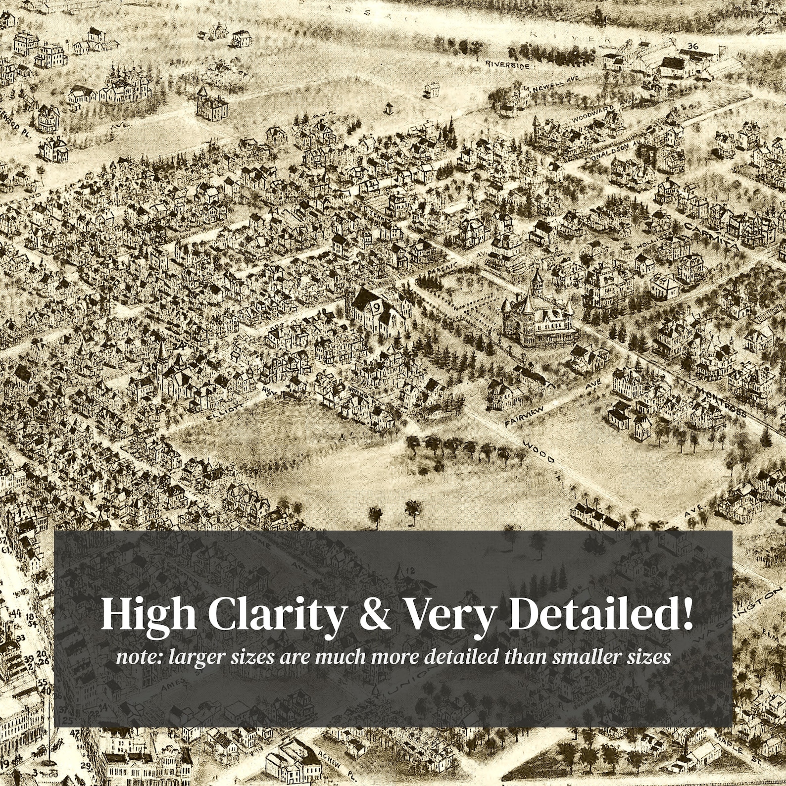 Rutherford Map 1904 Old Map of Rutherford New Jersey Art - Etsy