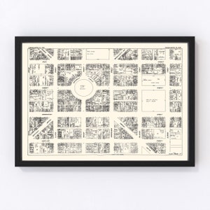 Indianapolis Map 1929 - Old Map of Indianapolis Business Section ...