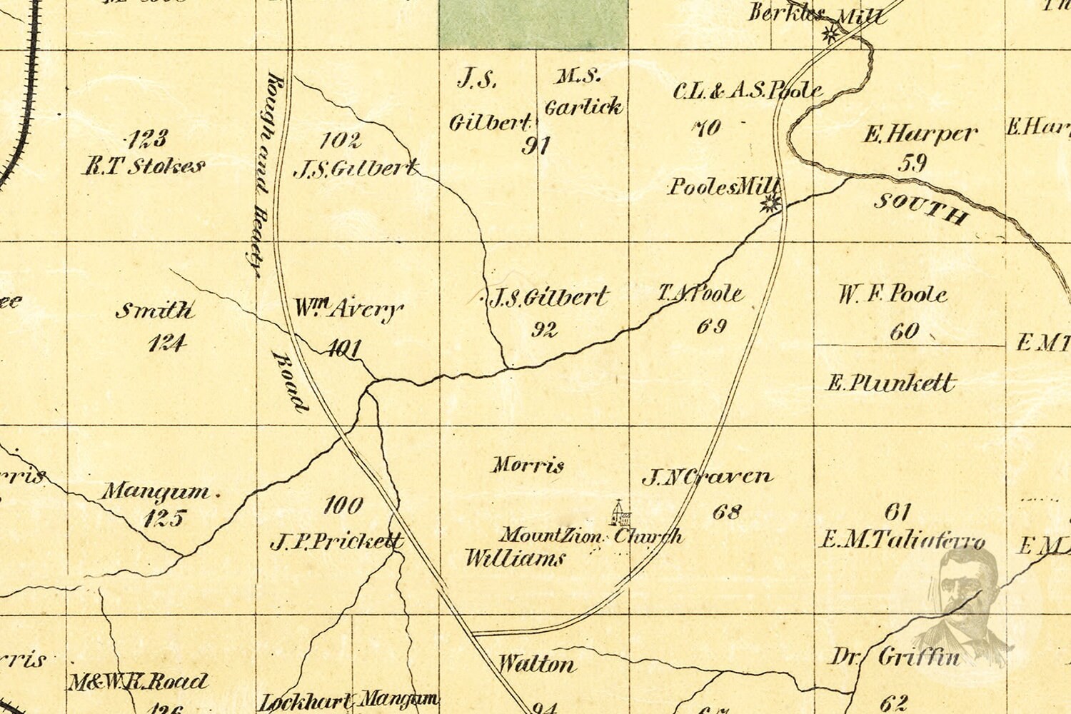 Vintage Fulton County Map 1872 Old Map of Fulton County | Etsy