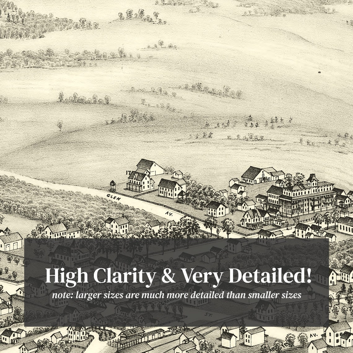 Hunter Map 1890 Old Map of Hunter New York Art Vintage Print - Etsy