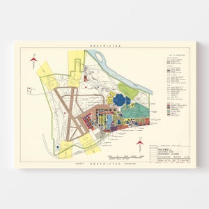 Maxwell Air Force Base Map 1952 Old Map of Maxwell Air Force Base Art ...