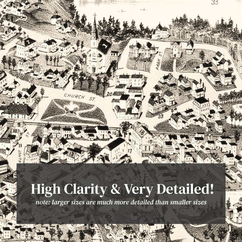 Winchester Map 1886 Old Map of Winchester Massachusetts Art - Etsy