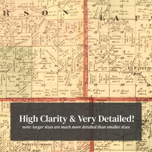 Gratiot County Michigan Map 1876 Old Map of Gratiot County Michigan Art ...