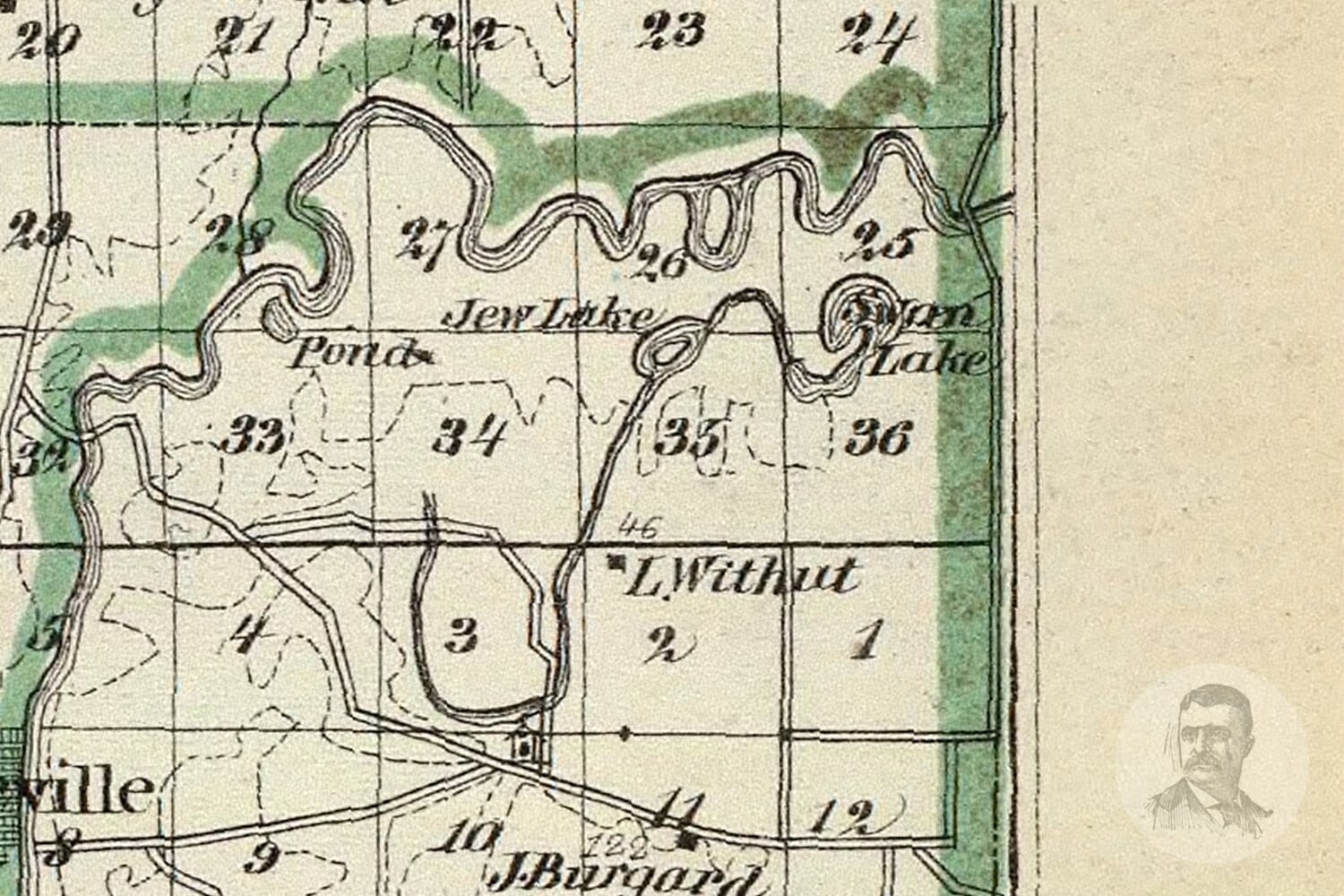 Vintage St. Clair County IL Map 1876 Old Illinois Map | Etsy