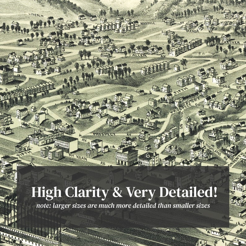 Donora Map 1901 Old Map of Donora Pennsylvania Art Vintage - Etsy