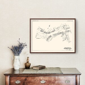 Northampton Map 1929 Old Map of Northampton Business Section ...