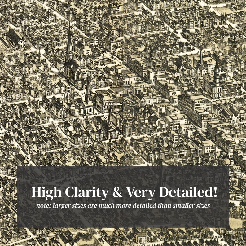 Richmond Map 1884 Old Map of Richmond Indiana Art Vintage - Etsy