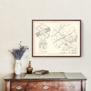 Francis E Warren Air Force Base Map 1952, Vintage Francis E Warren Air ...