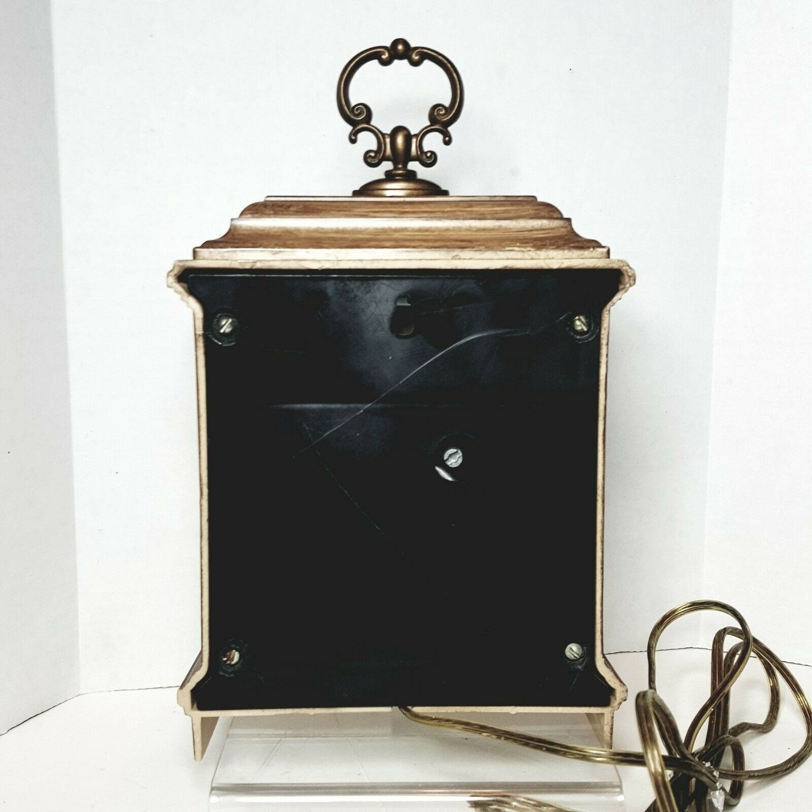 Vintage SPARTUS Electric Kitchen Wall Clock 9 X 6 Wood Grain Works ...