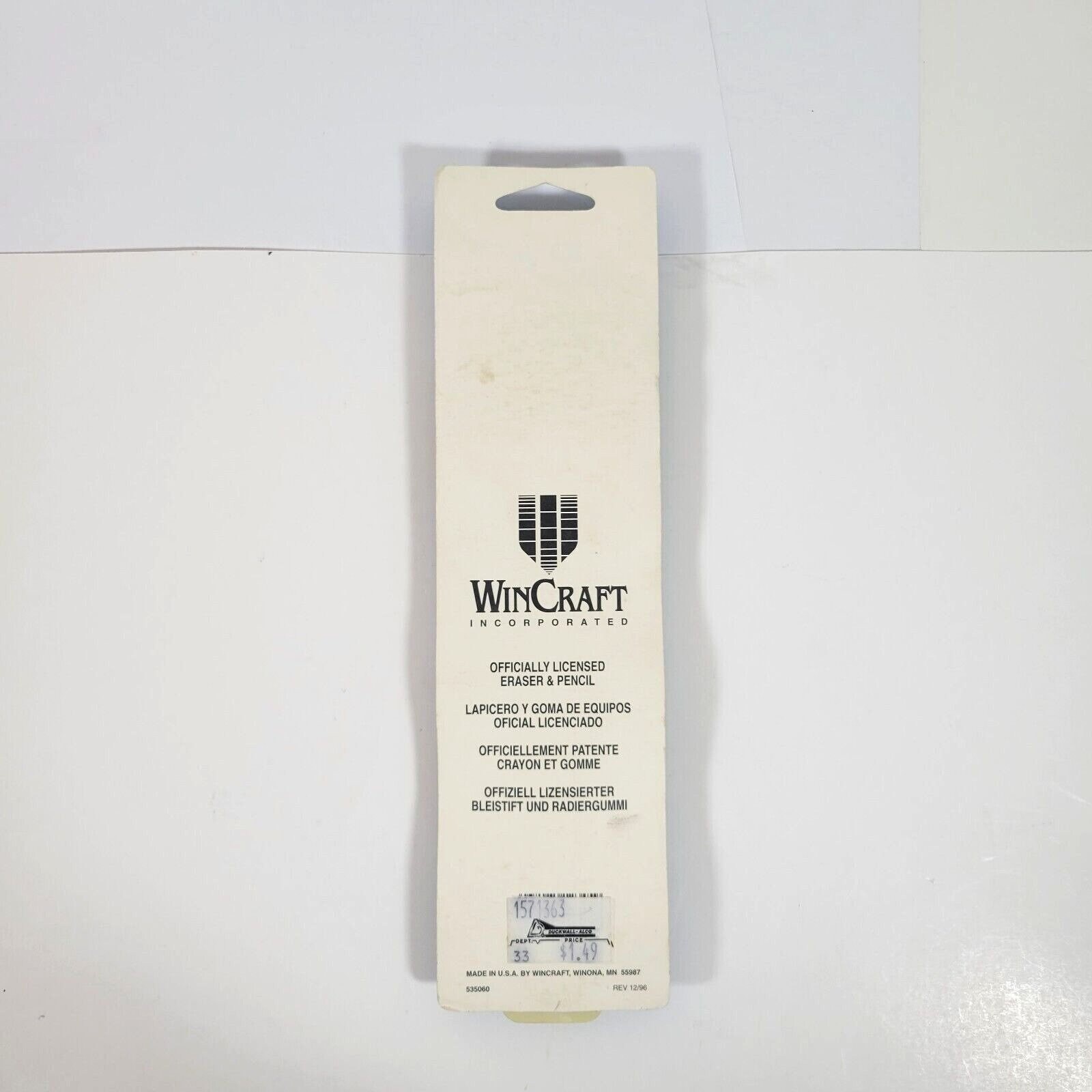 90's Atlanta Braves Pencil With Baseball Eraser New in Package Wincraft ...