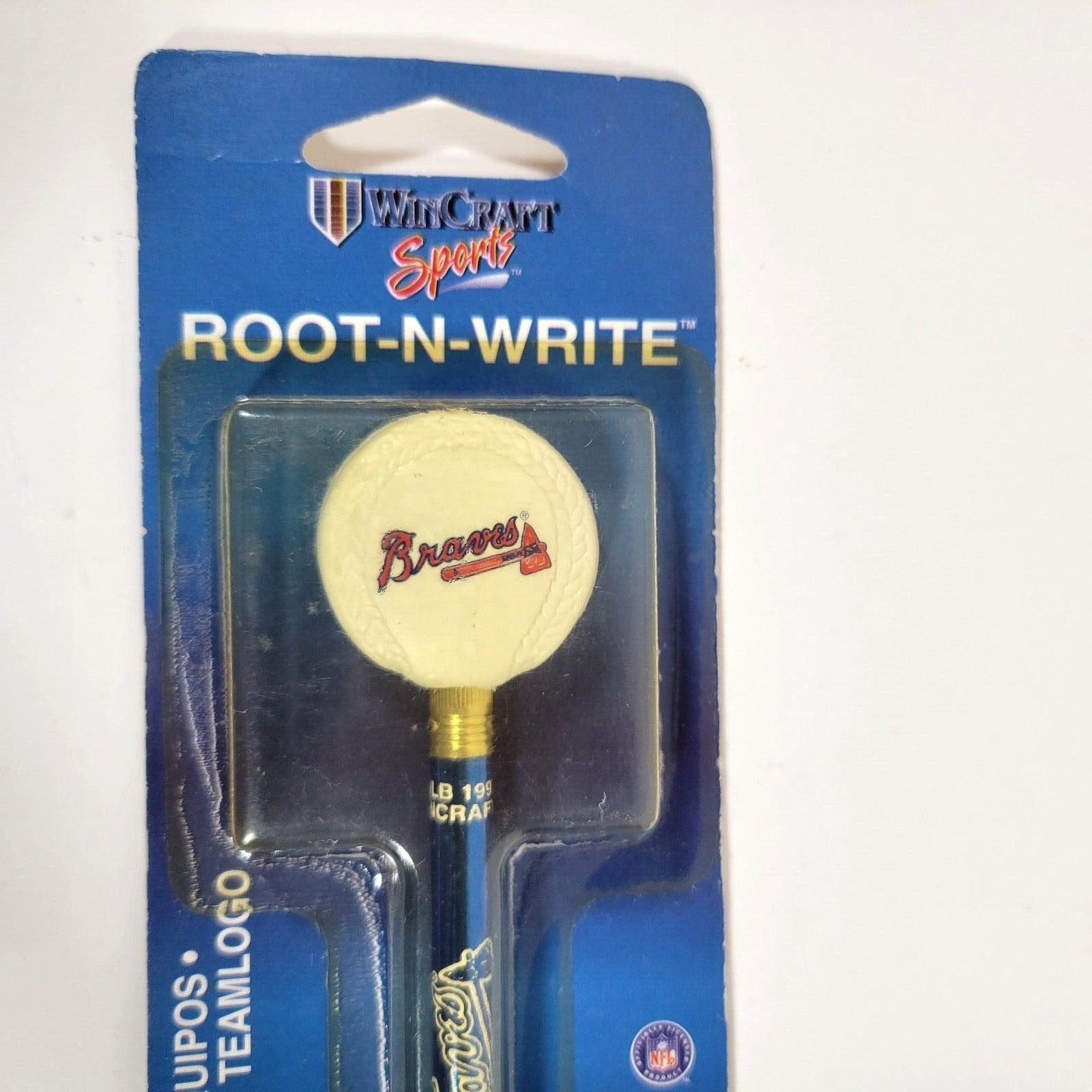 90's Atlanta Braves Pencil With Baseball Eraser New in Package Wincraft ...