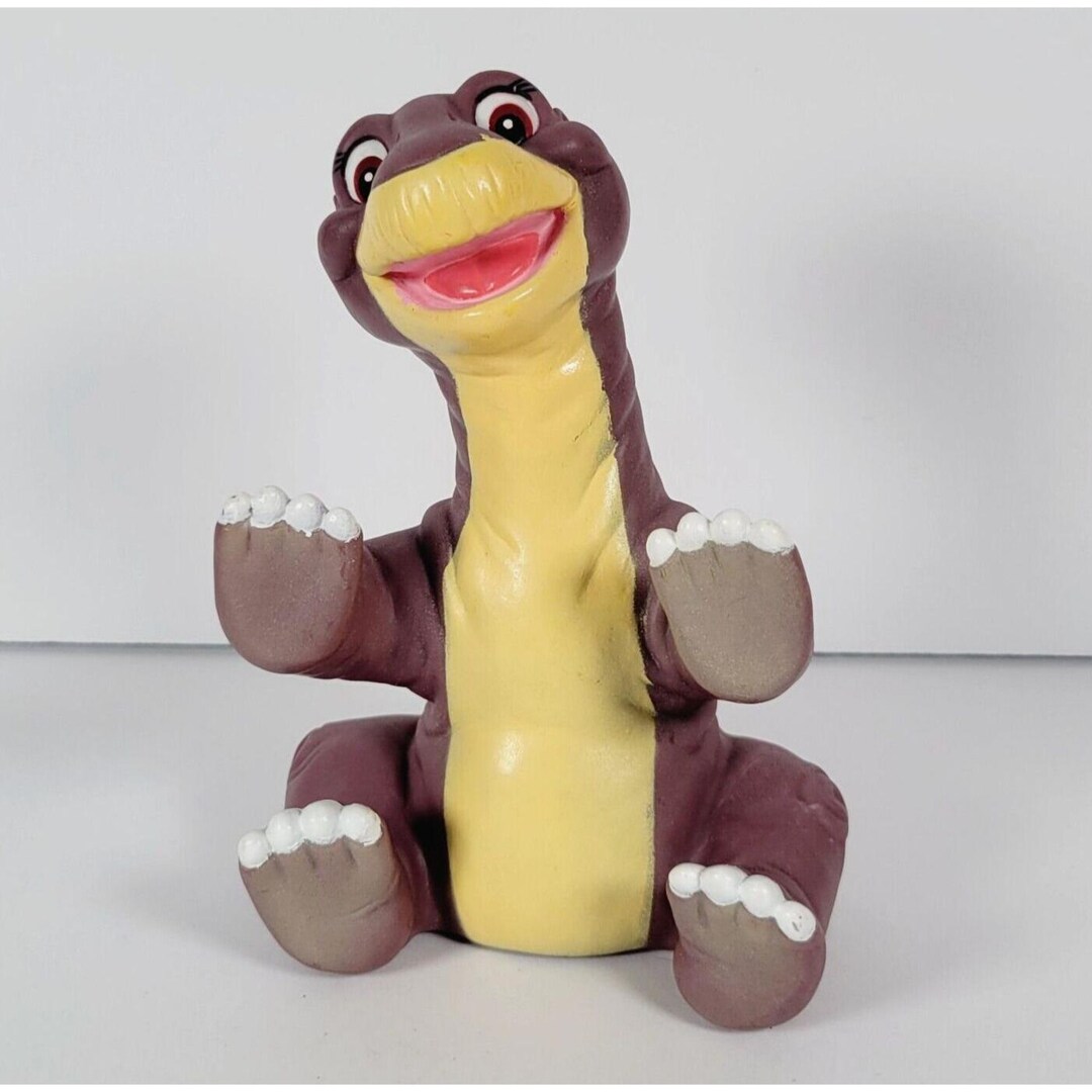 Vintage 1987 Land Before Time Littlefoot Rubber Action Figure Puppet ...