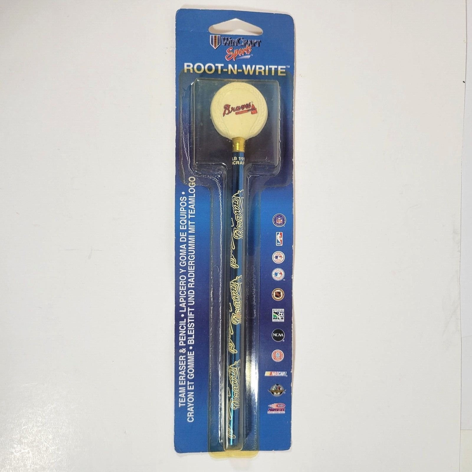 90's Atlanta Braves Pencil With Baseball Eraser New in Package Wincraft ...