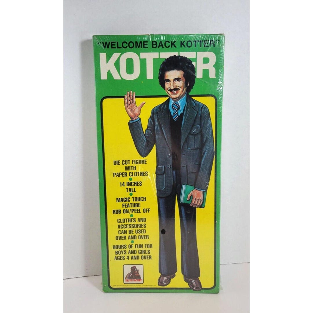 Welcome Back Kotter Paper Doll Gabe Kaplan Cellophane Sealed 1976 Toy ...