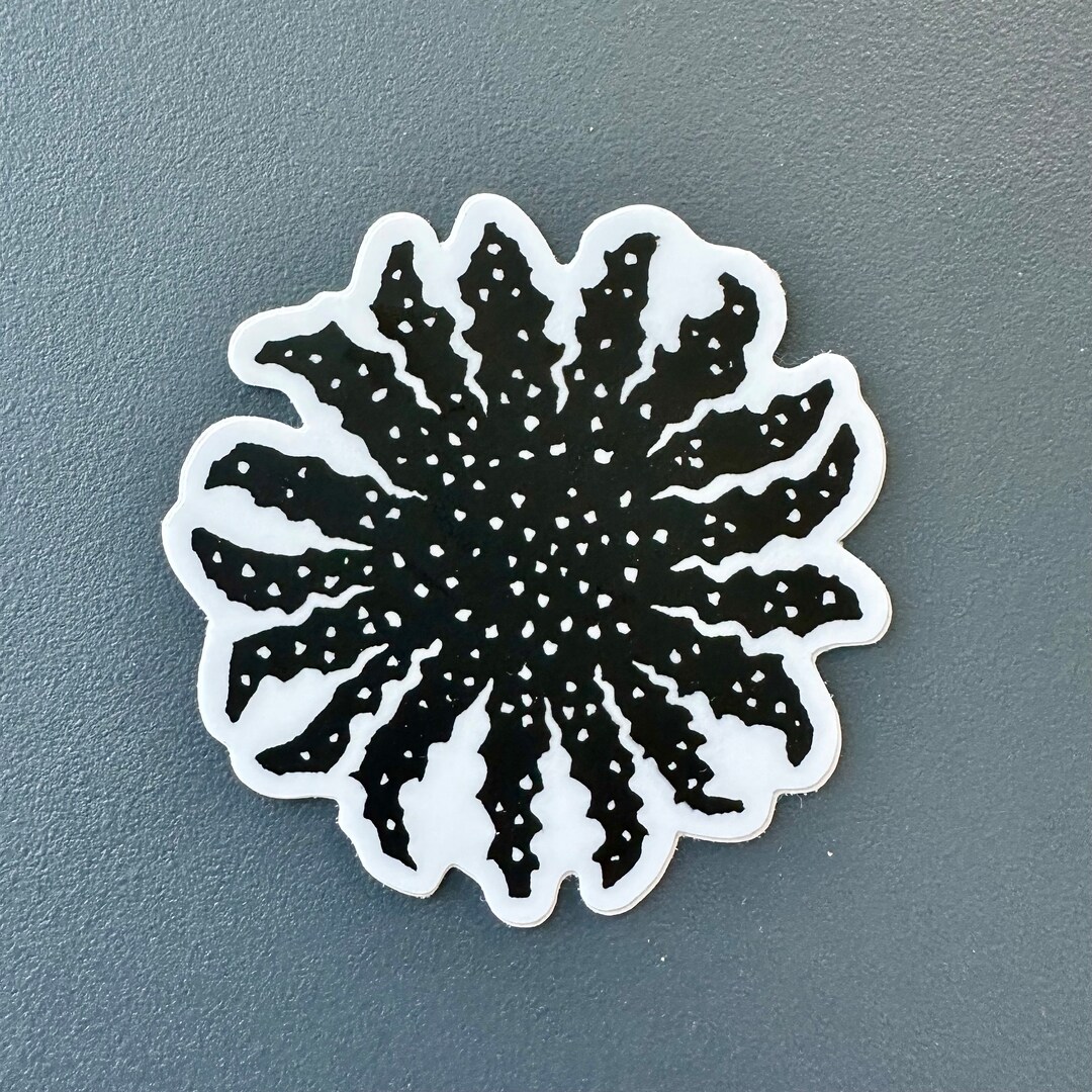 Sun Sea Star Sticker | Linocut Sticker | Vinyl Decal | Water-proof ...