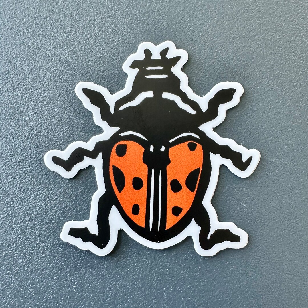 Nine Spotted Ladybug Sticker | in Color | Vinyl Decal | Water-proof ...