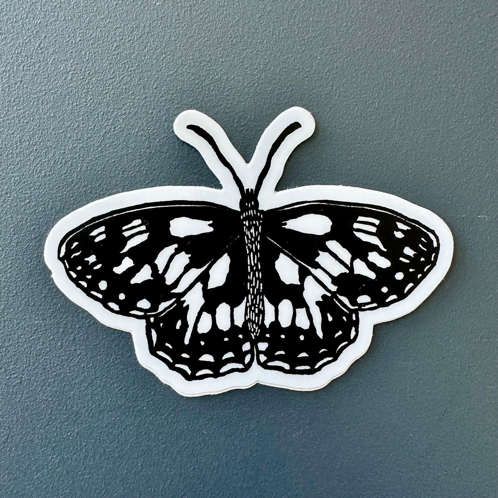 Marbled-white Butterfly Sticker | Vinyl Decal | Water-proof Sticker | 3 ...