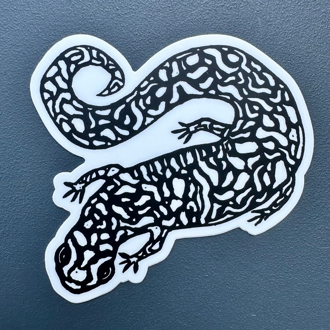 Eastern Tiger Salamander Sticker | Vinyl Decal | Water-proof Sticker ...