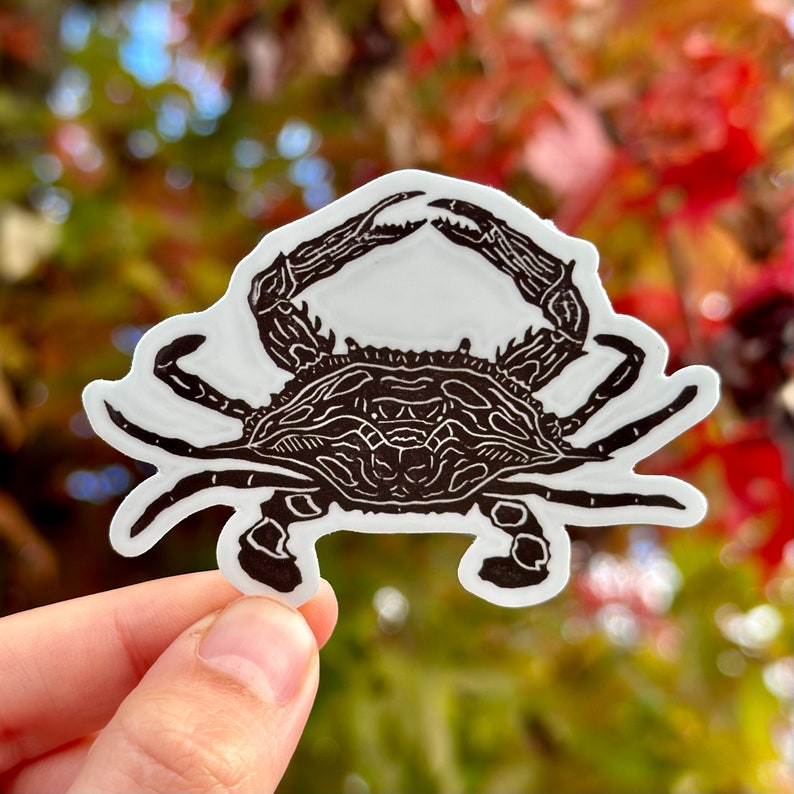 Chesapeake Bay Blue Crab Sticker | Vinyl Decal | Water-proof Sticker ...