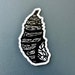 Monarch Chrysalis Sticker | Linocut Sticker | Vinyl Decal | Water-proof ...