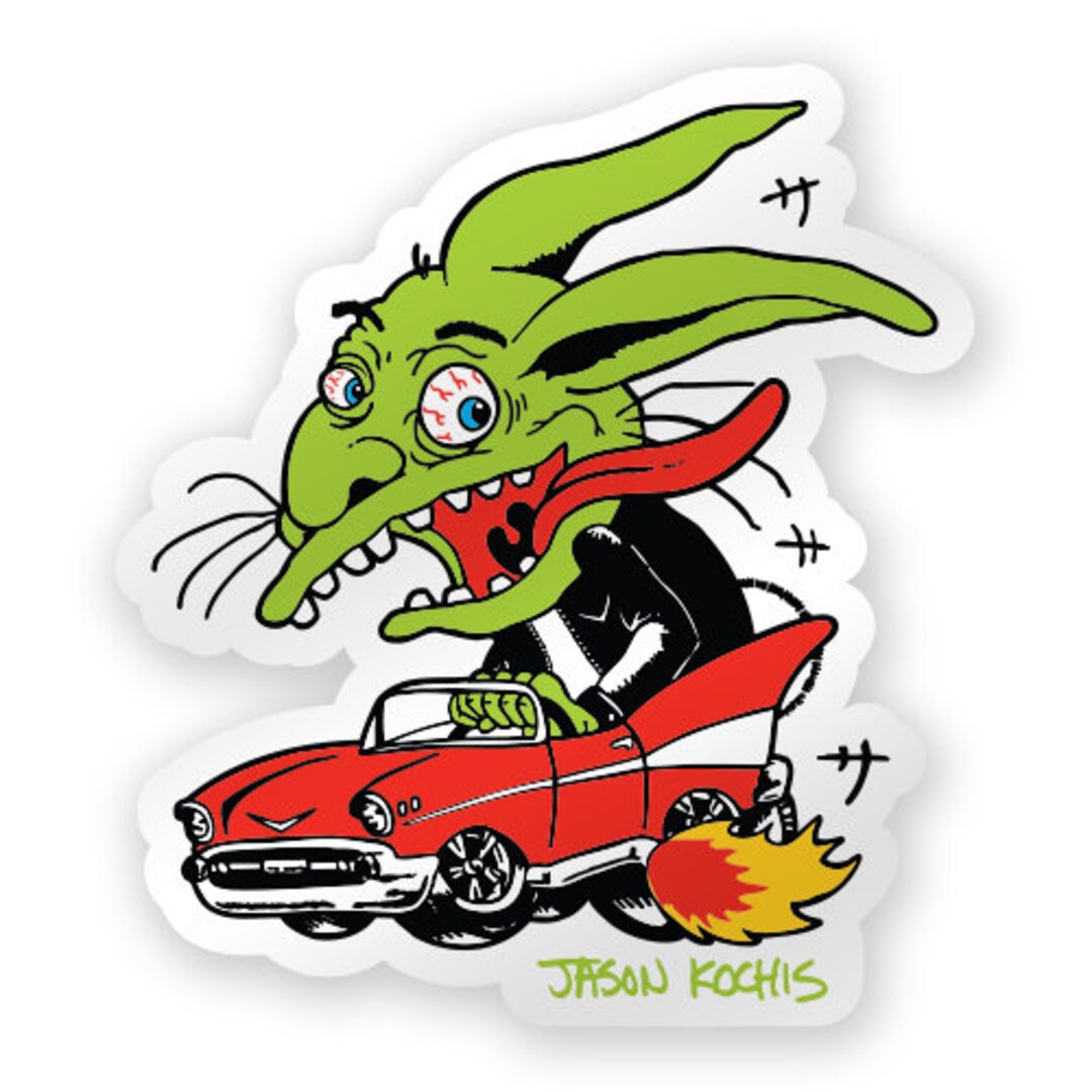 Bunny Fink Vinyl Sticker - Etsy