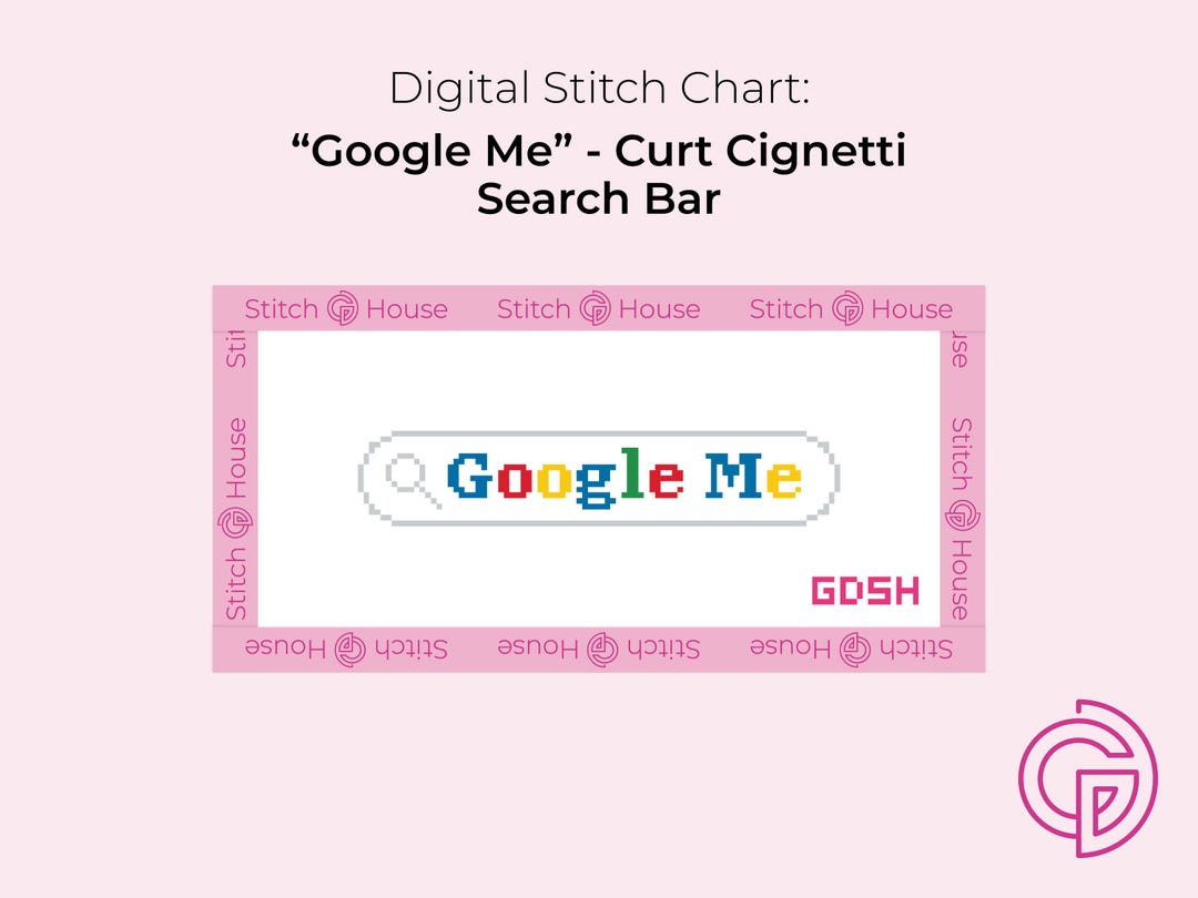 Google Me - Curt Cignetti Search Bar Digital Needlepoint Chart - Etsy