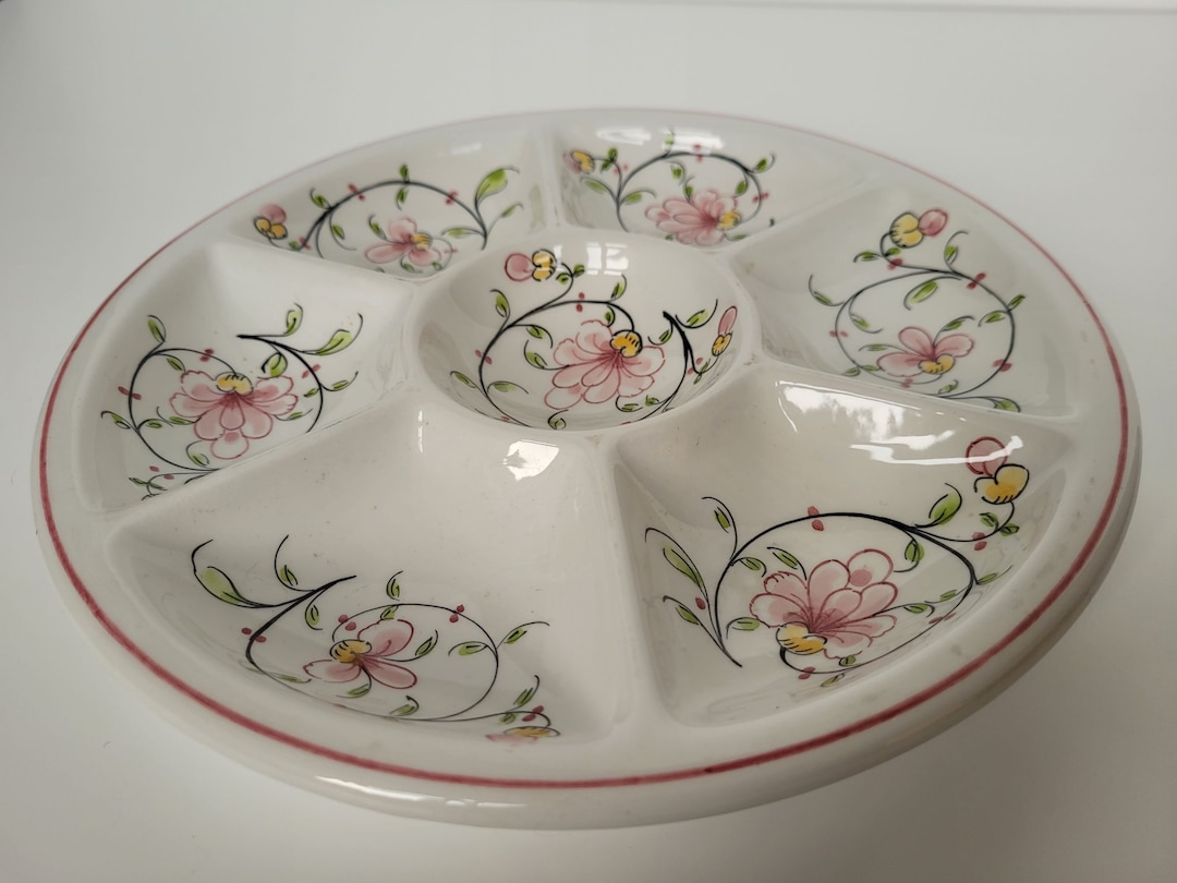 Anfora Agueda Hand-painted Porcelain Appetizer Platter 197 Hors D ...