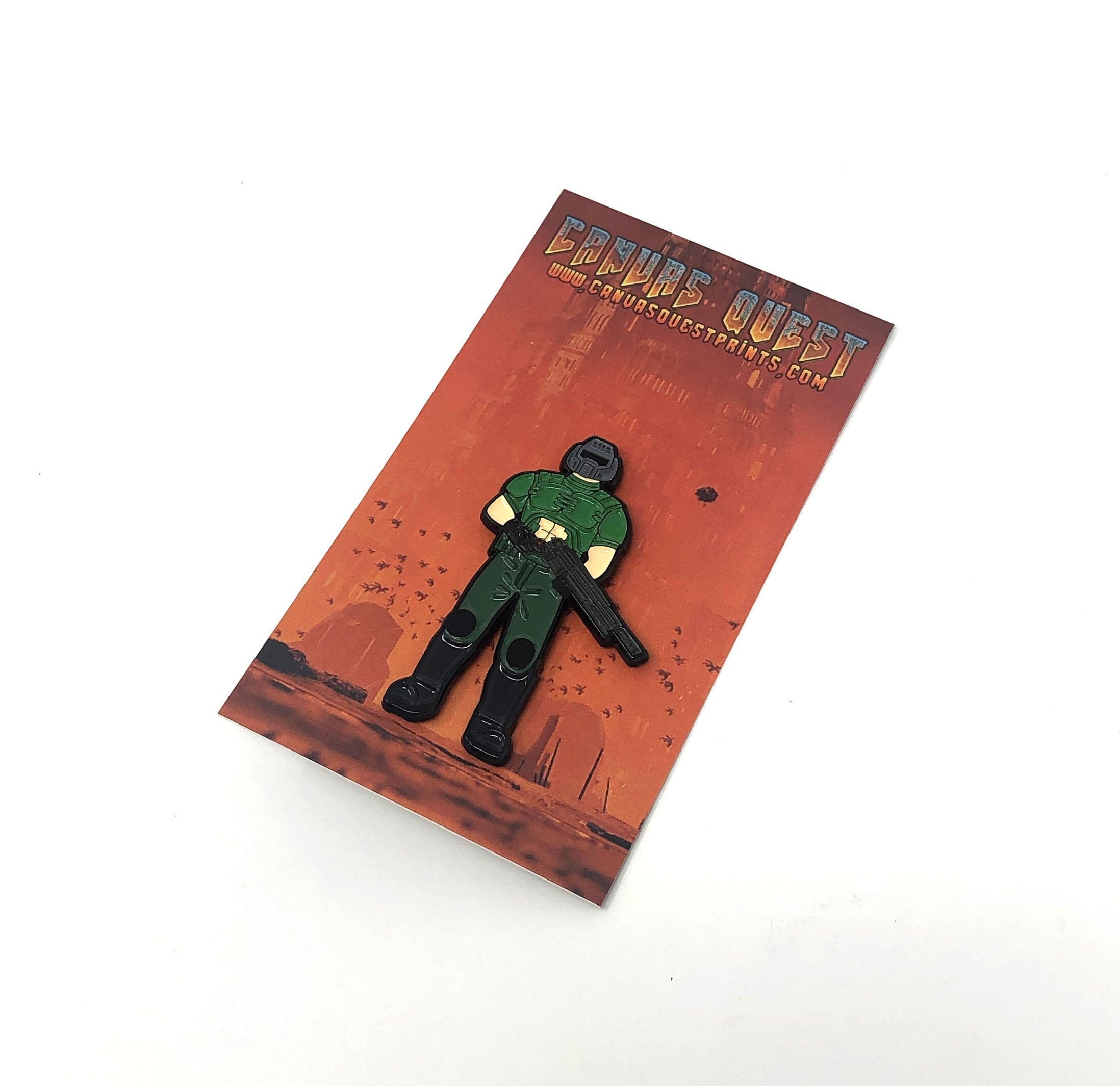 Doom Doom Guy Enamel Pin or Magnet Classic Doom Retro - Etsy