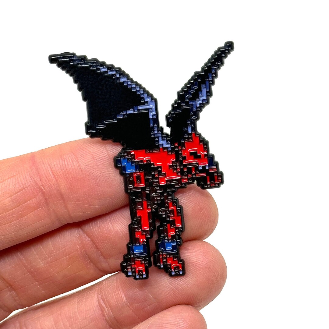 Demon's Crest for SNES - Firebrand 2" Enamel Pin or Magnet - Classic ...