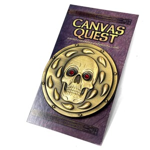 AD&D Baldur's Gate - Bhaal Symbol Skull Emblem Box Art With Red Gem ...