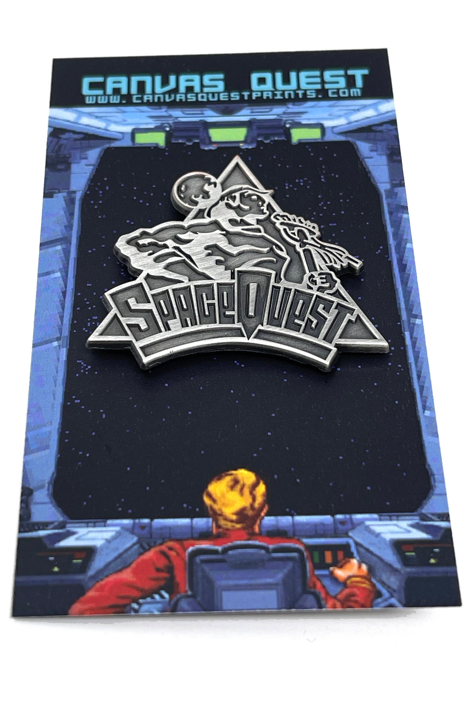 Space Quest Roger Wilco Box Art Emblem Pin or Magnet - Etsy