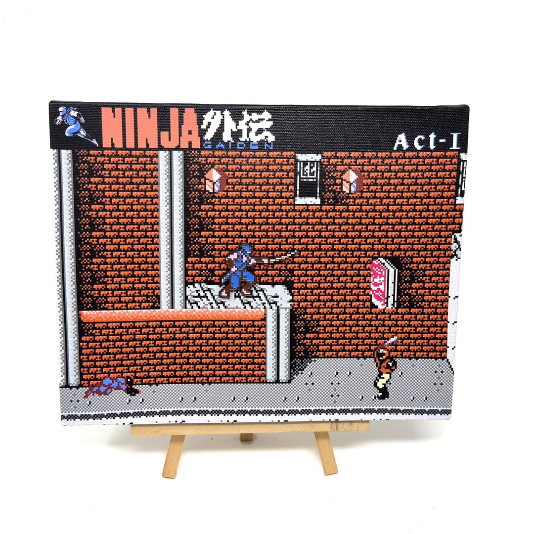 Ninja Gaiden para NES, escena del nivel 1, fondo impreso de 8 x 10 con ...
