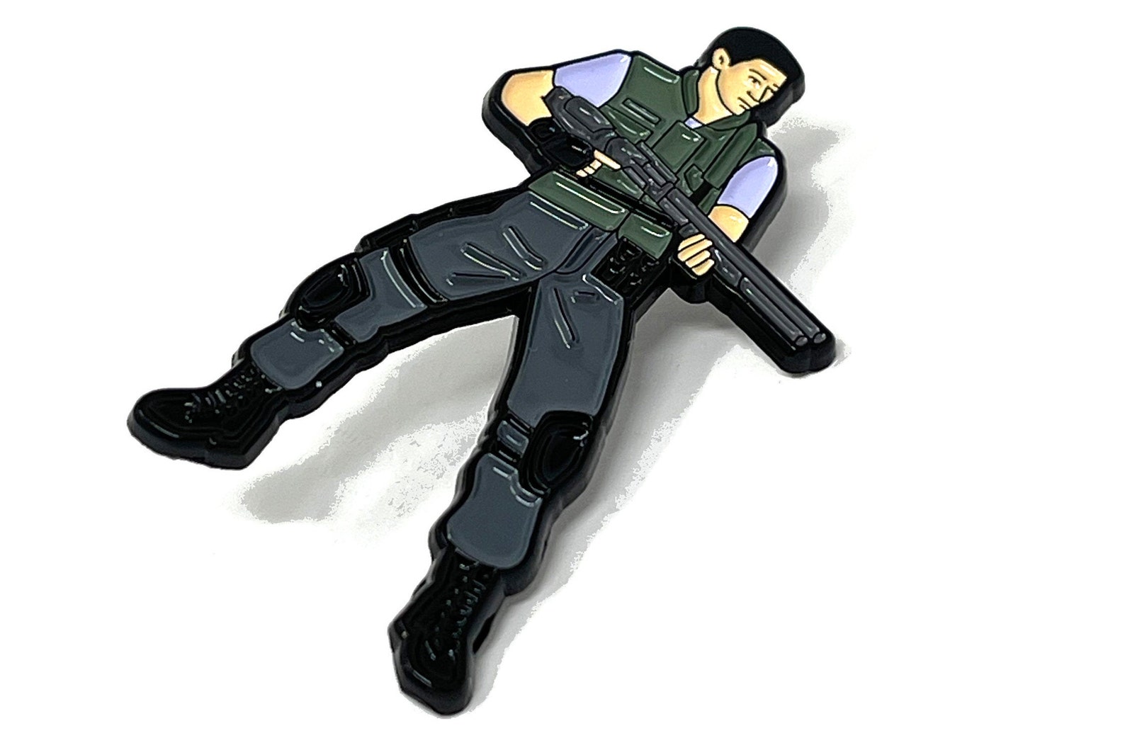 Resident Evil Chris Redfield Enamel Pin or Magnet Classic | Etsy