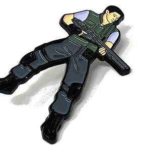Resident Evil - Chris Redfield Enamel Pin or Magnet - Classic Retro ...
