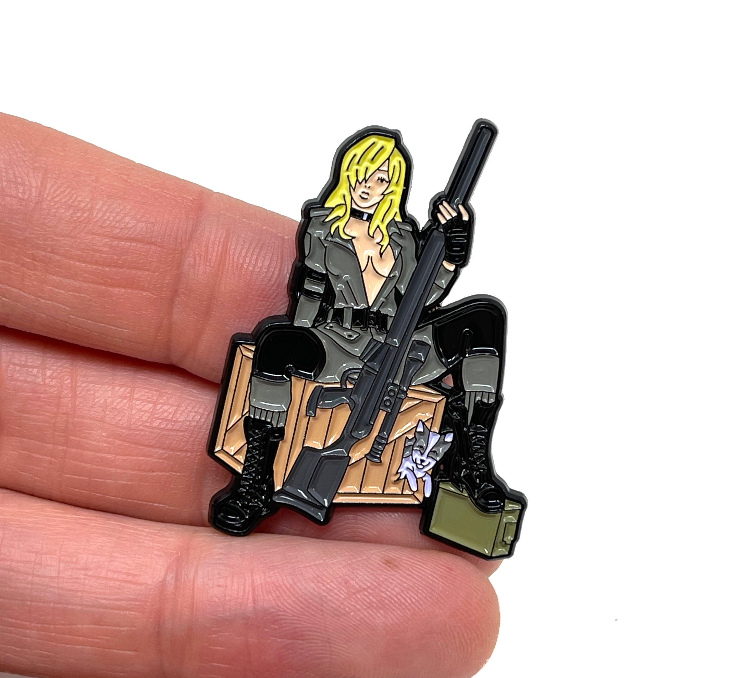 Metal Gear Solid Sniper Wolf 1.75 Emaille Pin und | Etsy