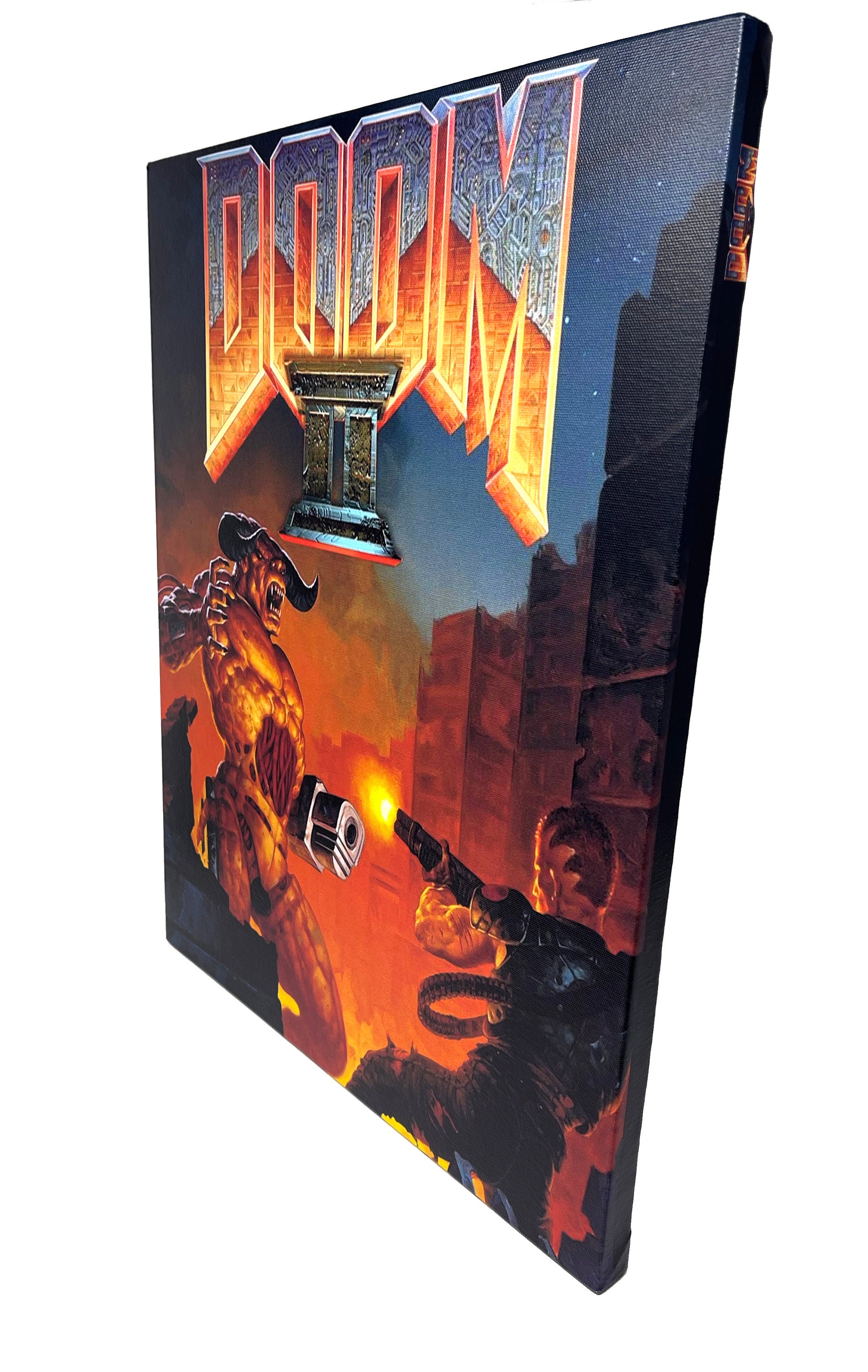 Doom II Box Art Canvas Print on 16x20 Canvas Retro Game - Etsy