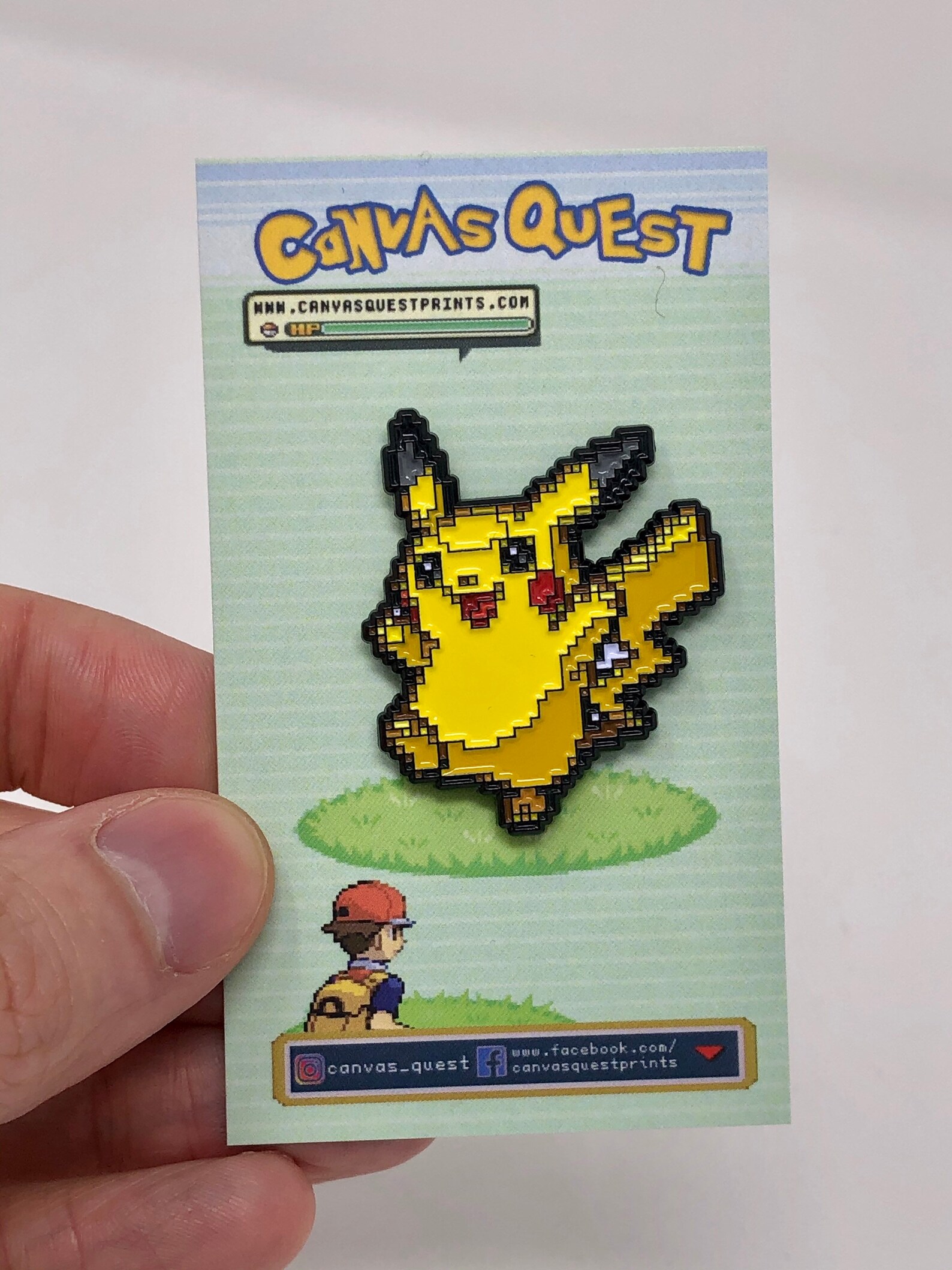 Pikachu 1.5 Enamel Pin or Magnet From the GBA Pokemon - Etsy