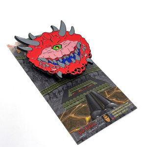Doom - Cacodemon 2” LED Lit up Eye, Enamel Pin or Magnet - Classic ...