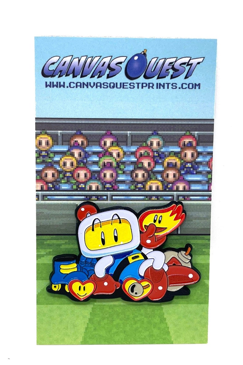 Super Bomberman for SNES Bomberman and His Items 1.75 Enamel - Etsy