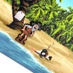 Secret of Monkey Island Landing on Monkey Island 5x7 Canvas Print With ...