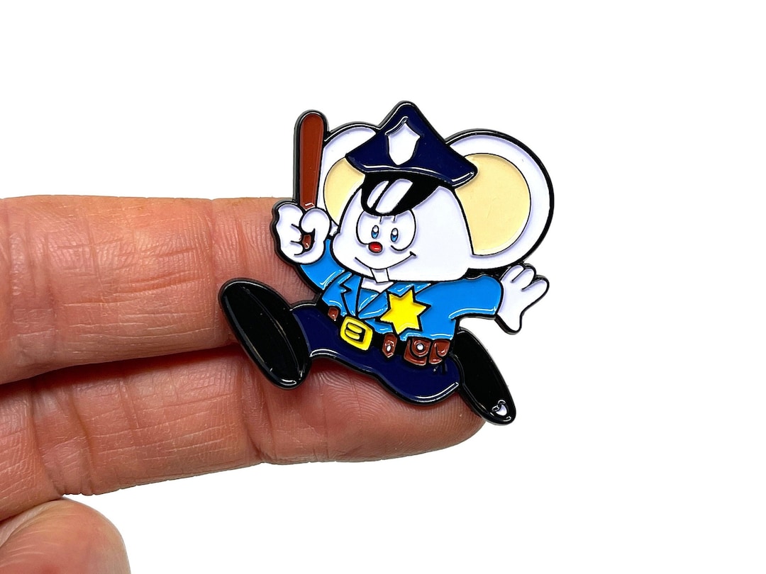 Mappy, Classic Arcade Game, Mappy the Police Mouse 1.5” Enamel Pin and ...
