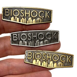 Bioshock, Logo Emblem 2” Enamel Pin and Magnet, Available in Antique ...