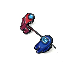 Among Us, Imposter and Crew Mate Pointy Tongue Kill, 2” Enamel Pin and ...
