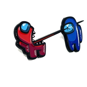 Among Us, Imposter and Crew Mate Pointy Tongue Kill, 2” Enamel Pin and ...