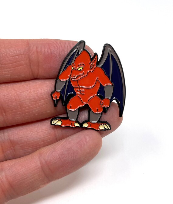 Demoncrest / Gargoyles Quest II Firebrand 1.5 enamel pin | Etsy