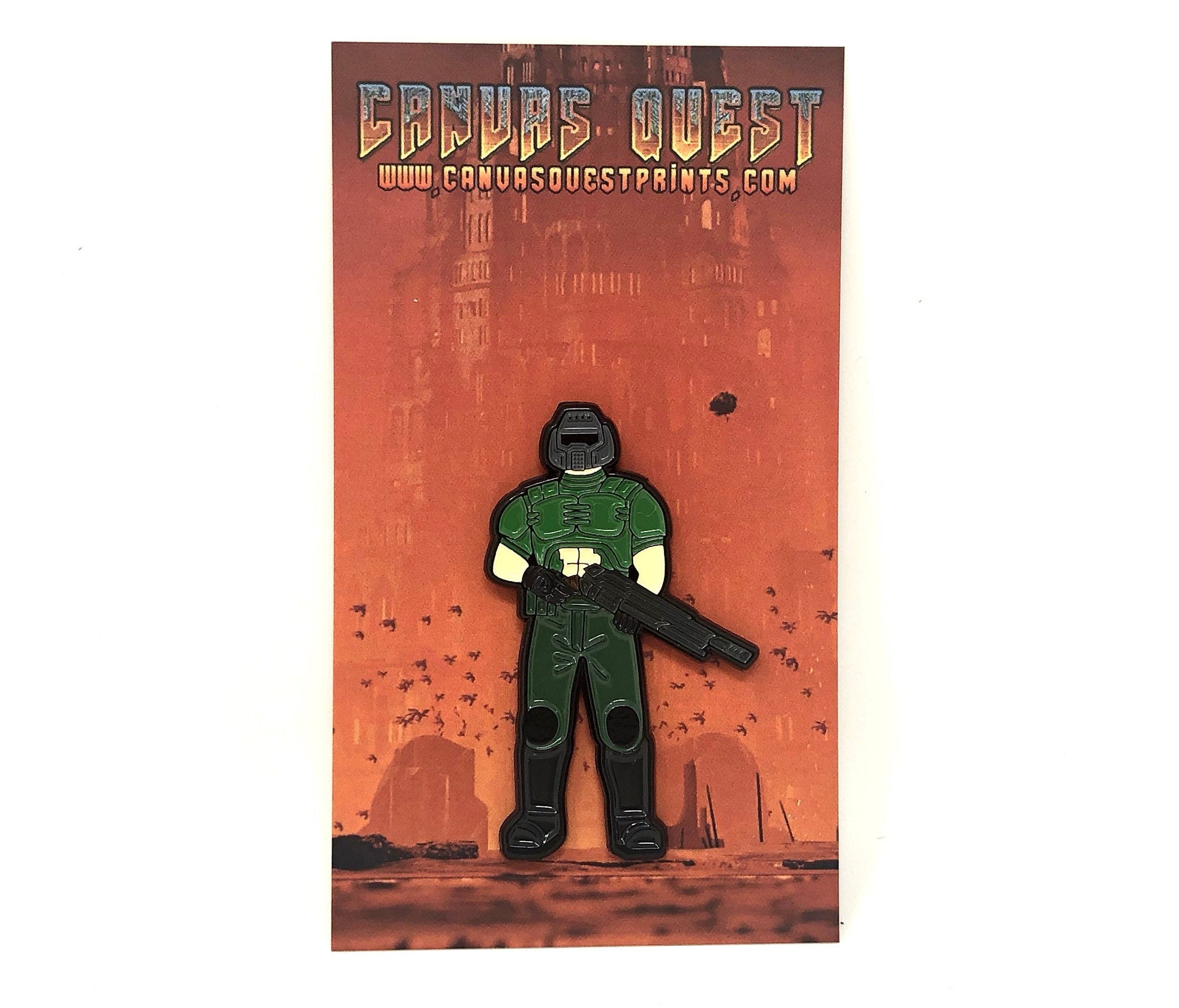 Doom Doom Guy Enamel Pin or Magnet Classic Doom Retro - Etsy