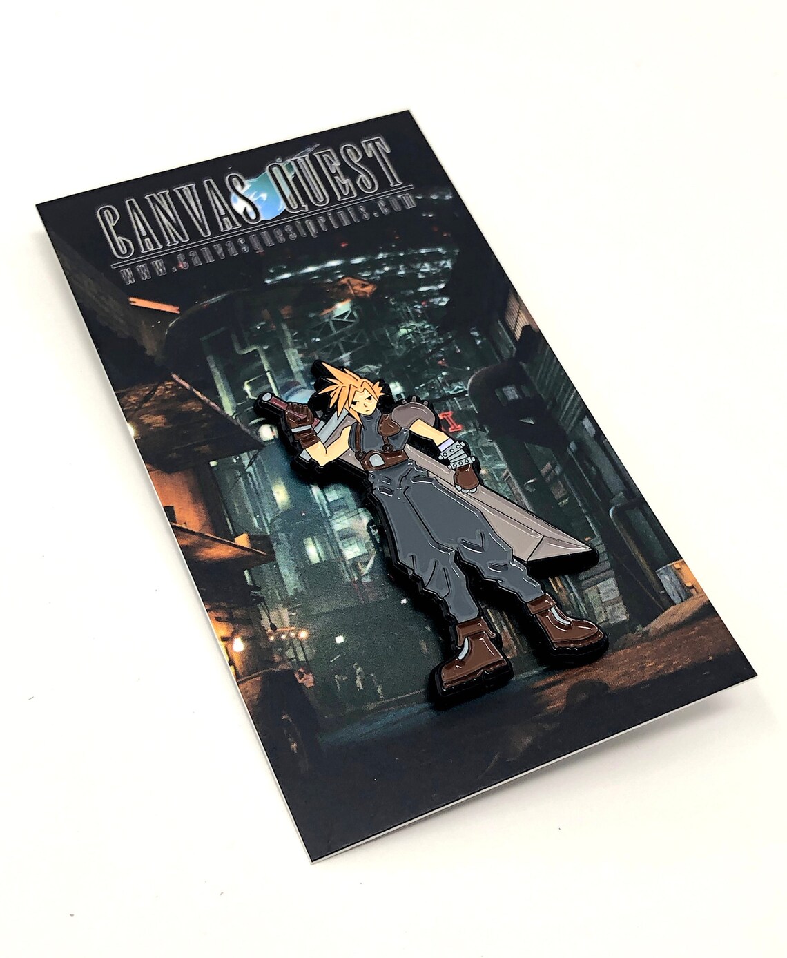 Final Fantasy VII Cloud Strife Enamel Pin or Magnet - Etsy