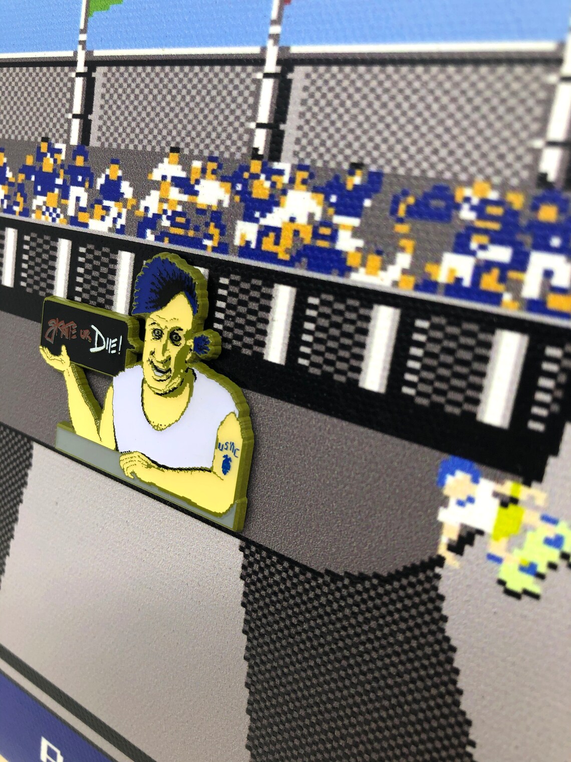 Skate or Die for NES game print background with Rodney | Etsy