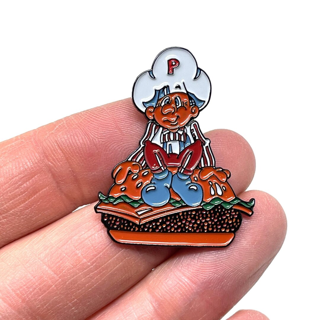 Burgertime Arcade Cabinet Chef Peter Pepper 1.5” Enamel Pin and Magnet ...