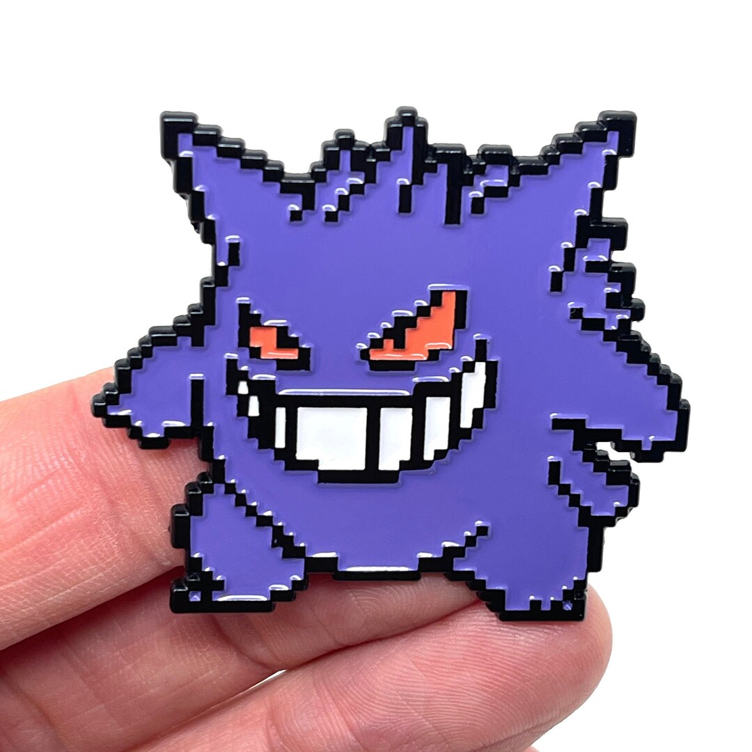 Genger 8-bit Enamel Pin - From the Classic Game Boy Advance Pokemon ...